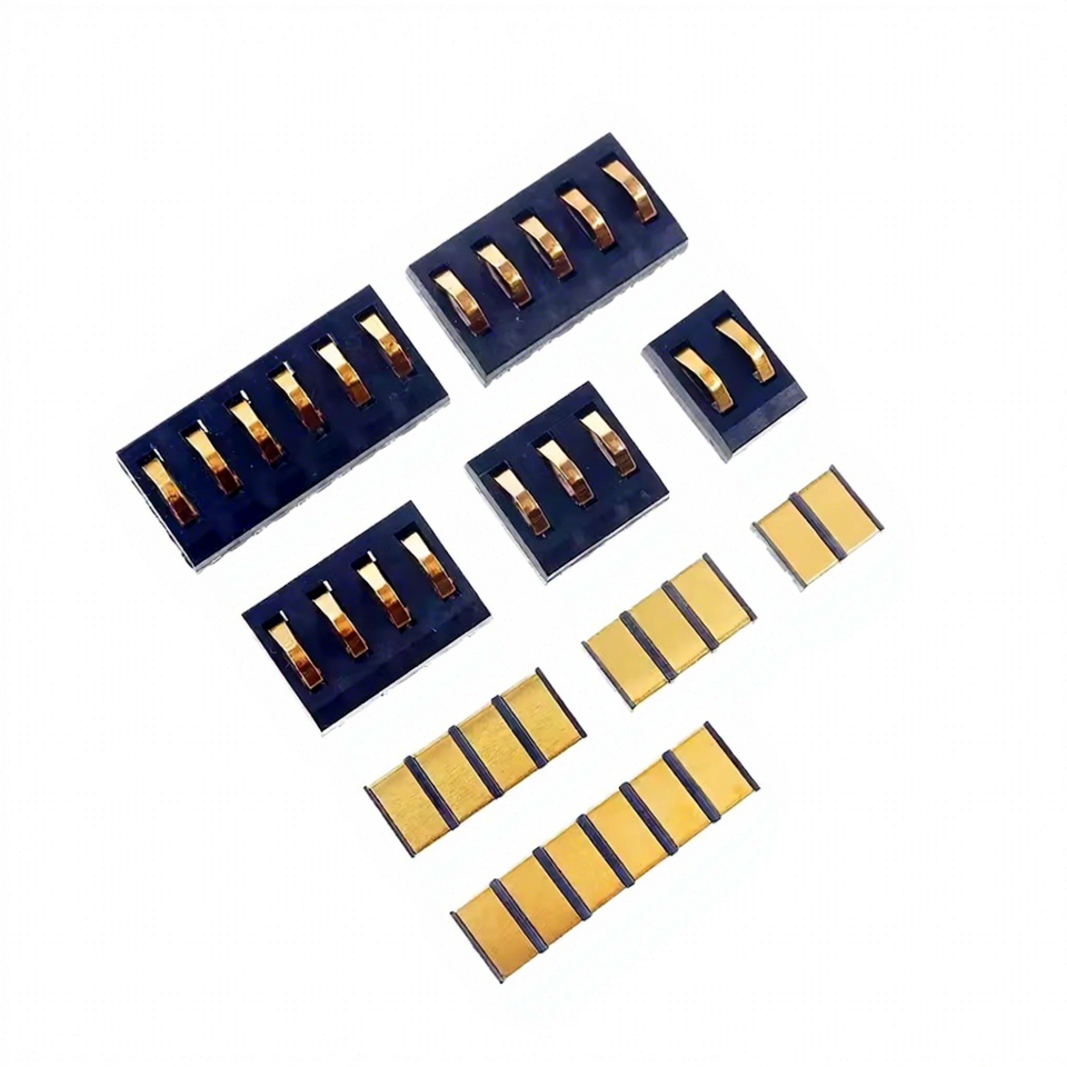 Spring Compression Contact 4.0MM Pitch 2-6 Pin Male Female Surface ...