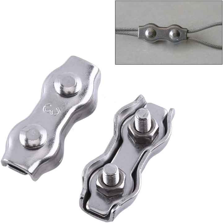 2-10mm Stainless Steel 304/316 Duplex Wire Rope Clips Cable Clip Wire ...