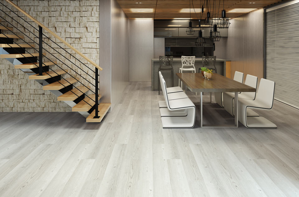 SPC Waterproof Anti-bacteria Flooring for Indoor Use Wood Grain Stone ...