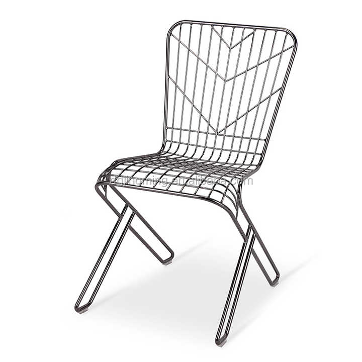 High Quality Modern Patent Design Metal Wire Chair Stainless Steel ...