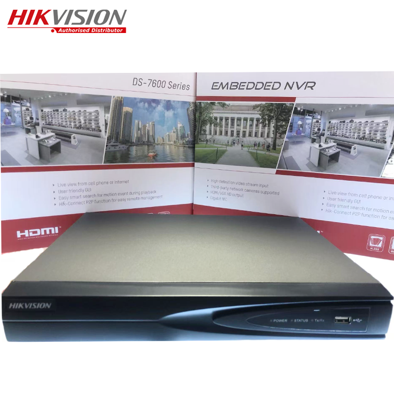 Hikvision Original 4-channel DS-7604NI-Q1/4P H.265+/H.264+ 1080p ...