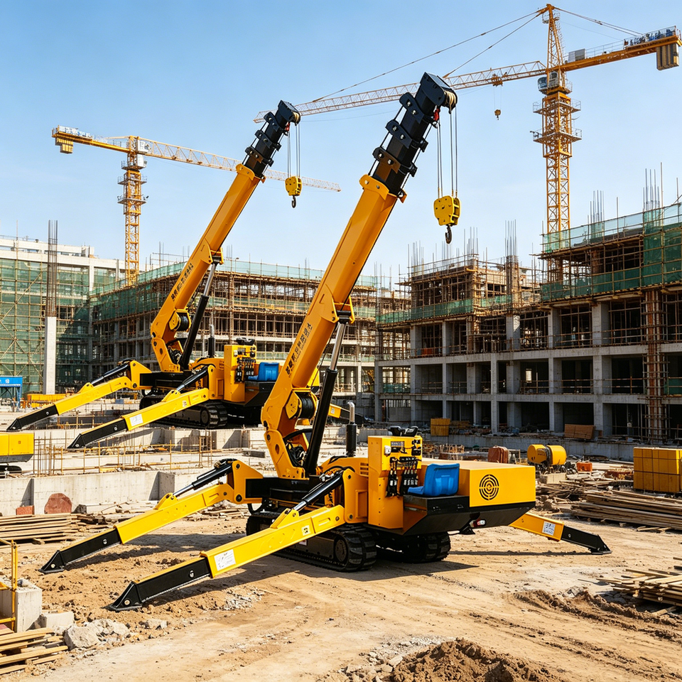 Reliable Hydraulic Spider Crane for Industrial Material Transport and ...
