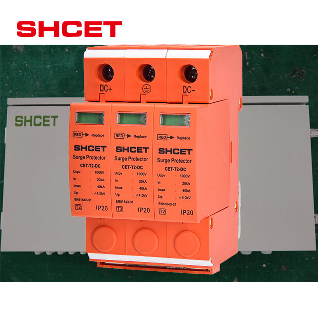 DC SPD T2 2P 3P Surge Protection Devices Dc SPD 800V 1000V 1200V PV ...