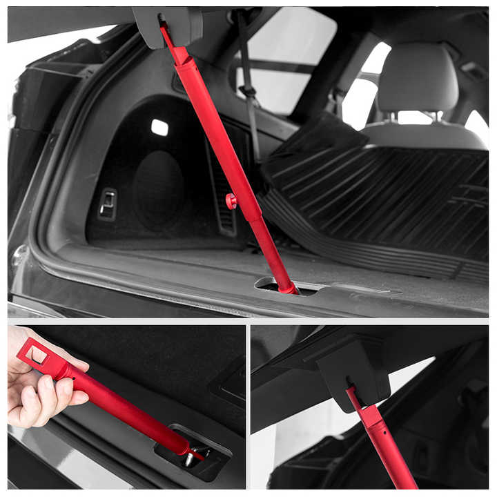 Support Rod Retractable Aluminum Car Door Support Hook Door Fixing Pole ...