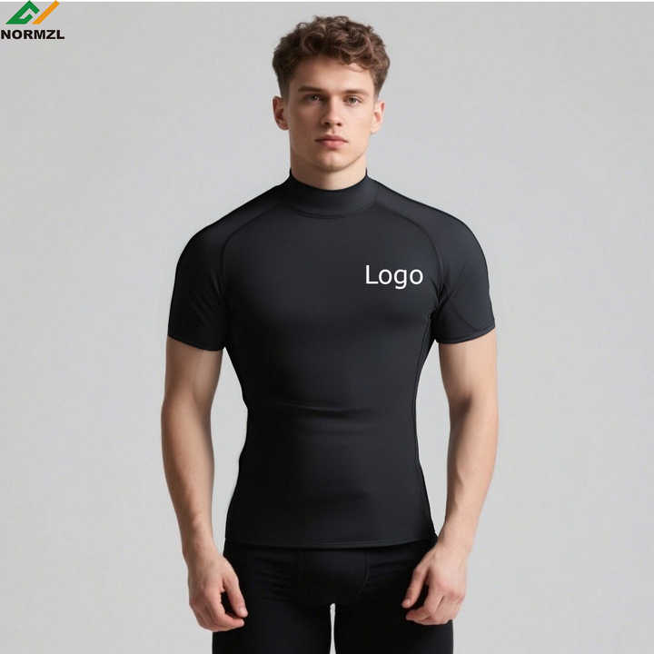 Custom Printed Men's Gym Tshirt Quick Dry Sports Blank Compression ...