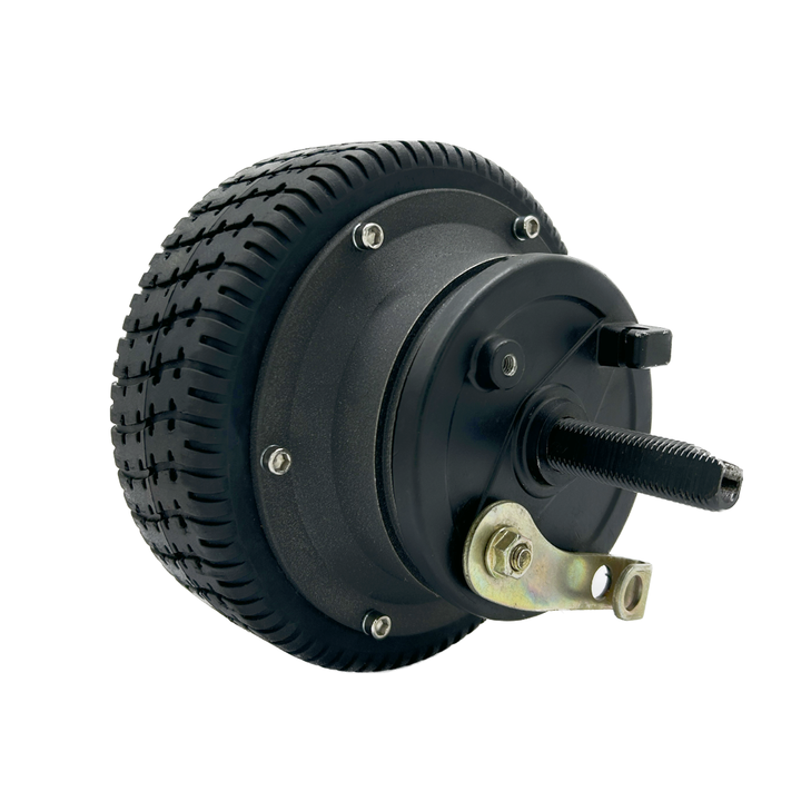 6 inch hub motor wheel dual shaft bldc motor for wheelchair robot cart ...