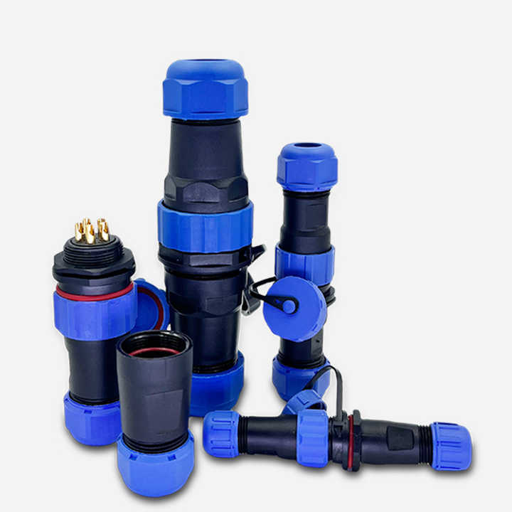 IP68 Waterproof Aviation Threaded Coupling Industrial Panel Mount ...