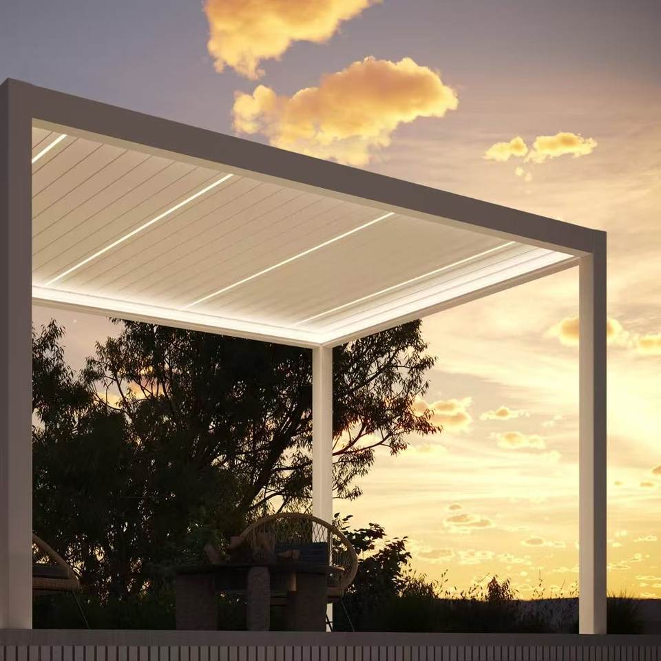 Outdoor Powder Coated Aluminium Canopy Wall Mounted Waterproof Louver ...