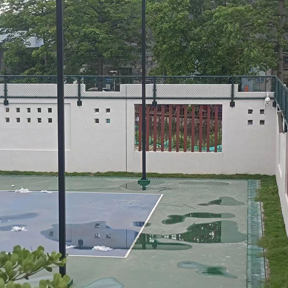 Galvanized Chain Link Fence Diamond Wire Mesh Easily Assembled Home ...