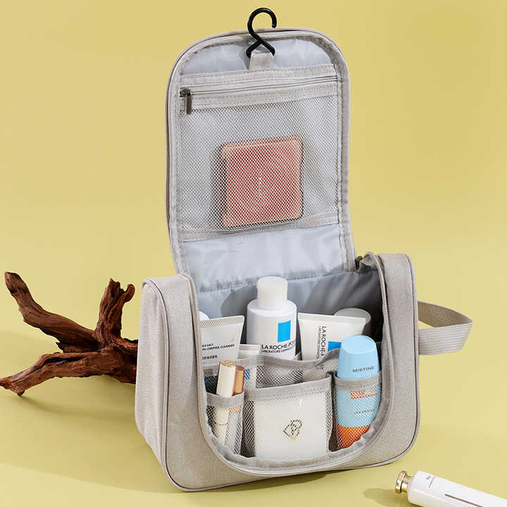 Polyester Travel Toiletry Bag for Women Factory Hanging Cosmetic Bag ...
