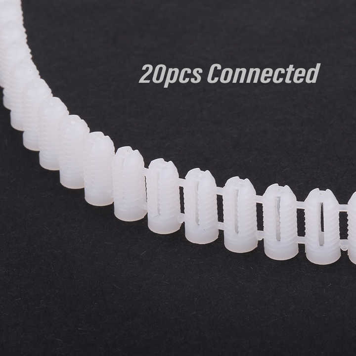 M5.5*12mm White Plastic Pre-Buried Nut Inside Diameter 2.8mm Furniture ...