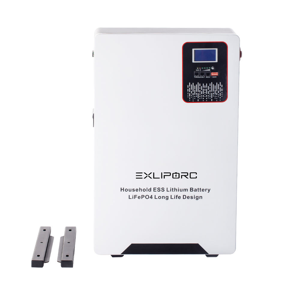 Exliporc 5kwh 10kwh Powerwall 25.6V 200ah - Home Solar Storage