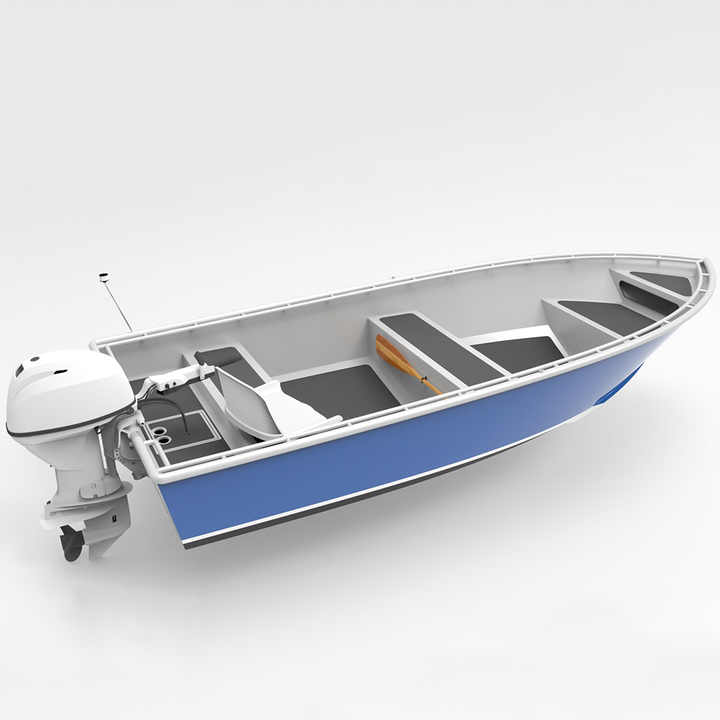 2024 Lightweight Aluminum Jon Boat with Deep V Hull Small Fishing ...