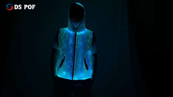 LED Light up Fiber Optic Hoodie for Dance Performance