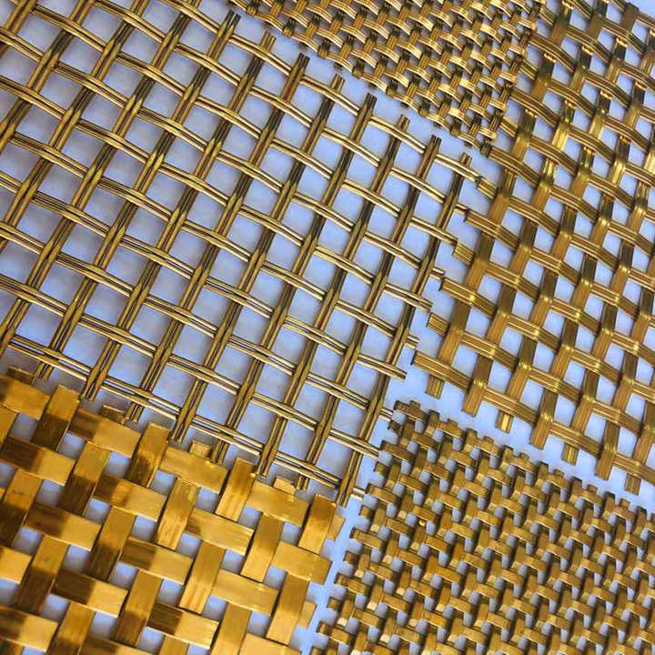 Gold Wire Cloth - Woven Wire Screen for Decorative Grills