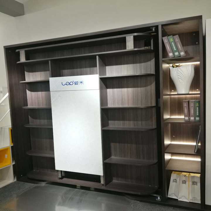 rotating murphy wall bed with folding table smart design multi ...