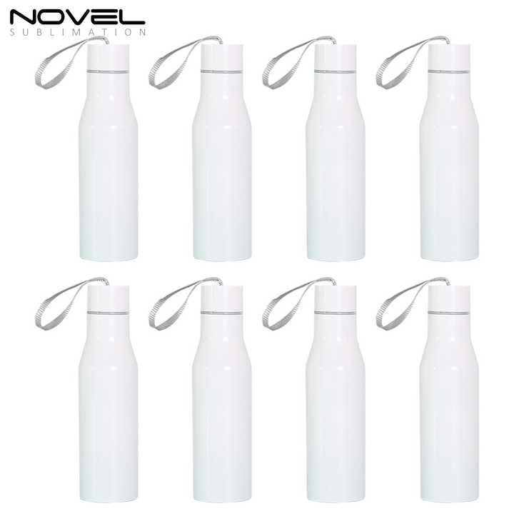 500ML Sublimation Thermos Flask with Rope - White Color
