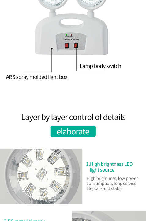Tuoming Wall Hanging Emergency Light Emergency Light Portable Emergency ...