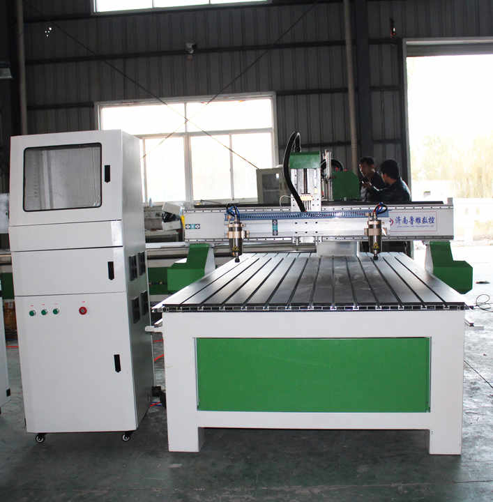 LUDIAO CNC Router Machine 1313 1212 One Head with 2 Spindles 3 Axis ...
