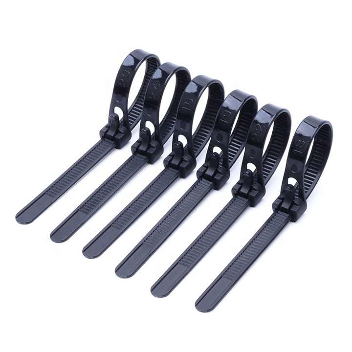 FSCAT 100pcs Outdoor Reusable 4.8x300mm Nylon Cable Ties Tensile ...