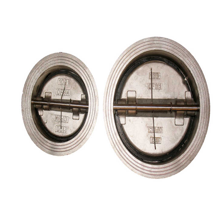 DN100 DN150 Dual Plate Wafer Type Stainless Steel Check Valve