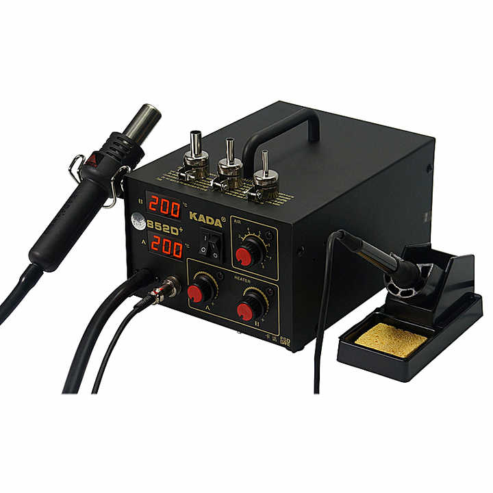 Soldering Station 220V KADA852D 2 in 1 SMD SMT Soldering Rework Station Welder HOT AIR