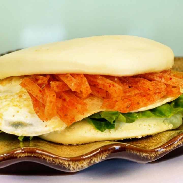 Chinese Healthy Steamed Food Lotus Leaf Bao Bun Bread Quick Frozen Open ...