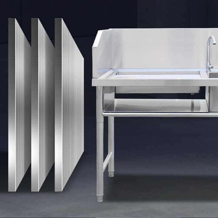 Stainless Steel Fish Cleaning Table with Sink & Backsplash