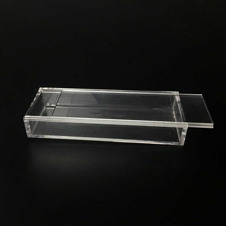 Acrylic Box with Sliding Lid - Custom Transparent Storage