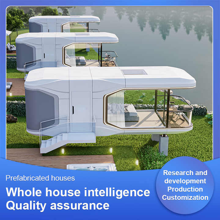 Modern Prefab Capsule House - Luxury Two Storey Steel Frame