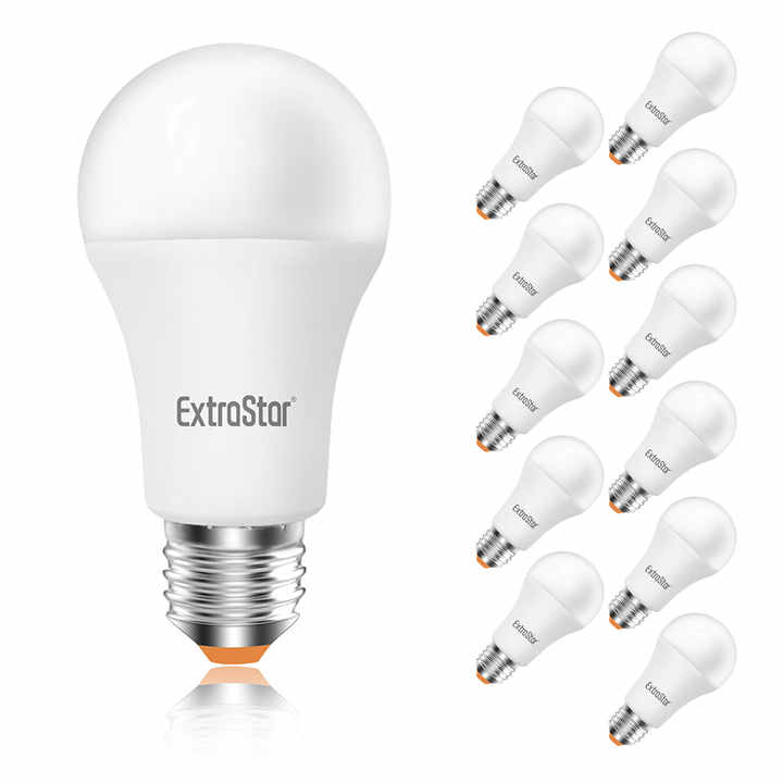 11 PACK 12W E27 LED Light Bulbs, 960LM, A60 Cool White 6500K, Edison ...