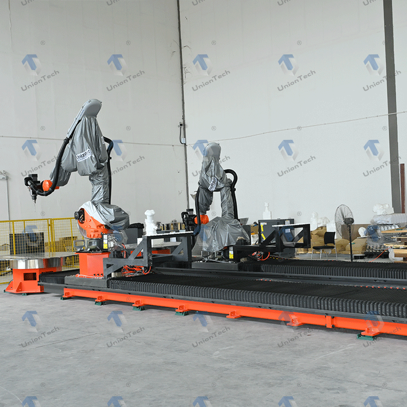 Industrial Robot Arm Milling Robot Arm HQD air Cooling Spindle Milling ...