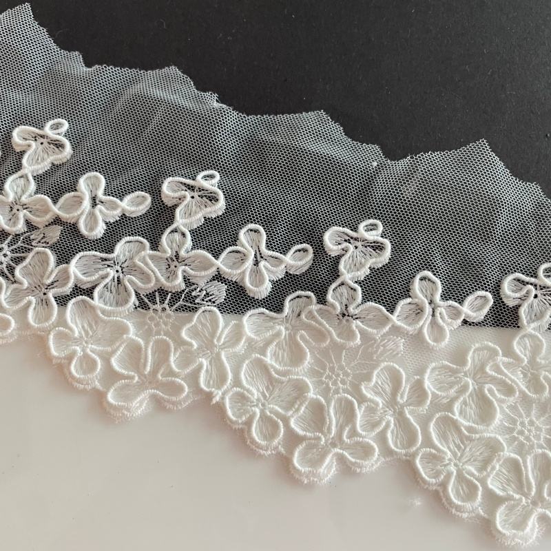 New Fancy Little Flower Pattern Embroidery Lace Trim for Clothes ...