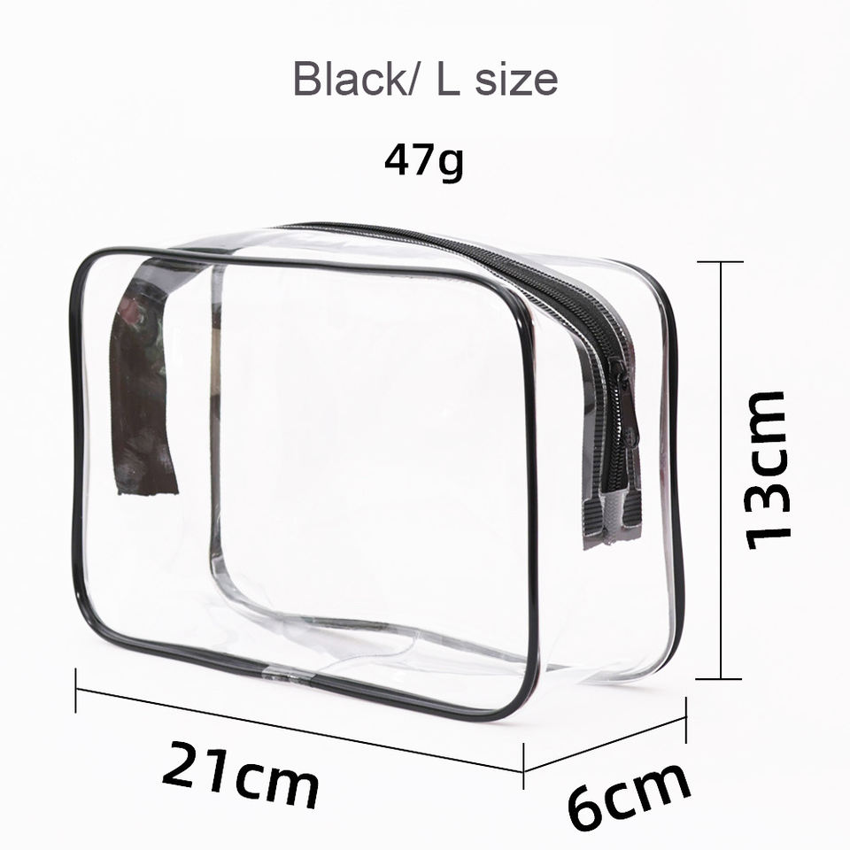 Waterproof Makeup Bag Portable Travel Toiletry Bags with Zipper Large ...
