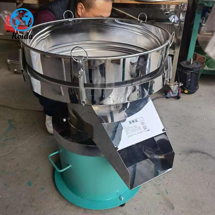 304 Stainless Steel Rotary Round Vibrating Screen for Screening Milk or ...