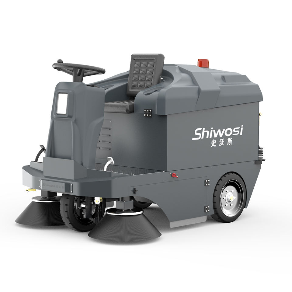 Shiwosi Durable Cleaning Machine Electric Floor Sweepers Ride-on Road ...