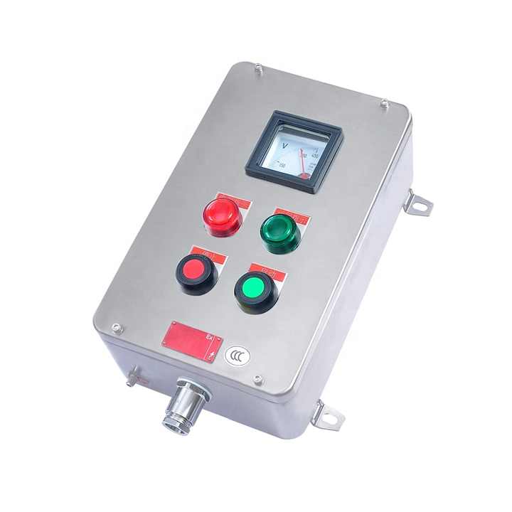 Explosion Proof Control Push Button Switch Signal Lamp Control Box
