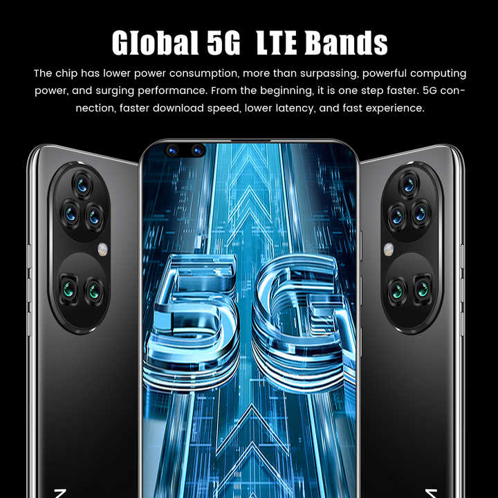 New P60 Pro 7.8 Inch 10 Core Smart Phone 16GB+512GB 4K HD GPS ...