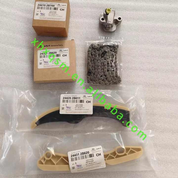 4PC Timing Chain Kit for Hyundai Elantra Tucson Kia Forte 1.6L Turbo ...