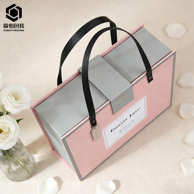 Custom Luxury Printing Logo Rigid Cardboard Hand-Held Packaging Box ...