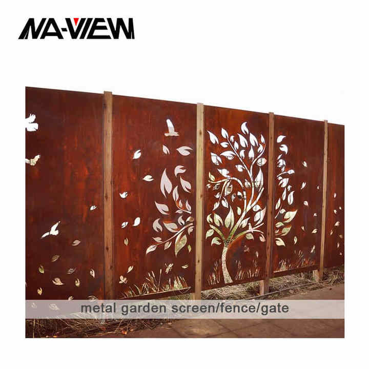 Rusty Rustic Corten Steel Fence Panels Cost & Benefits