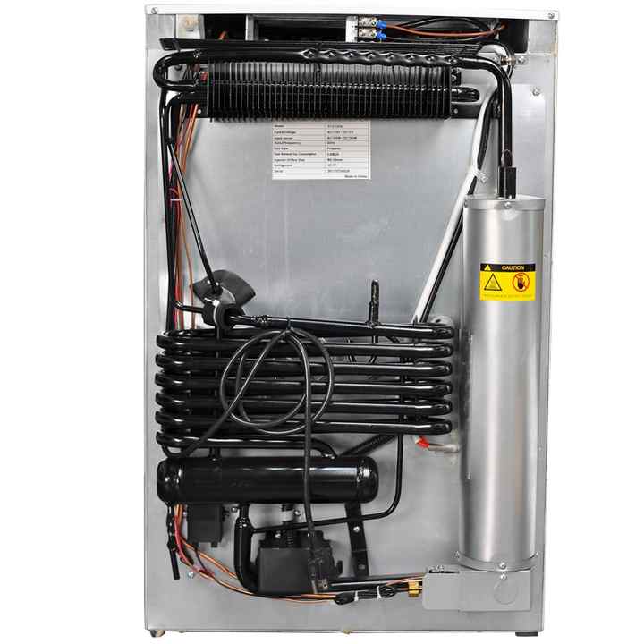 Small Propane LPG Gas Refrigerator with Mini Freezer for Home RV