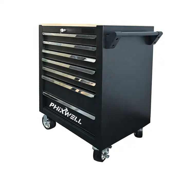 7 Drawers Tool Cabinet Metal Steel Trolley/Chest Workshop Workstation ...