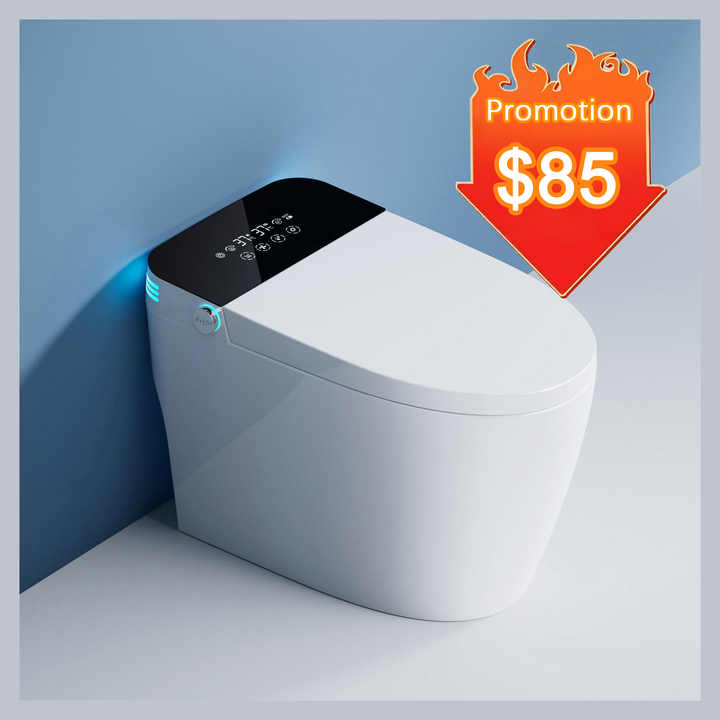 Smart Toilet with Automatic Lid, Heated Seat & Bidet
