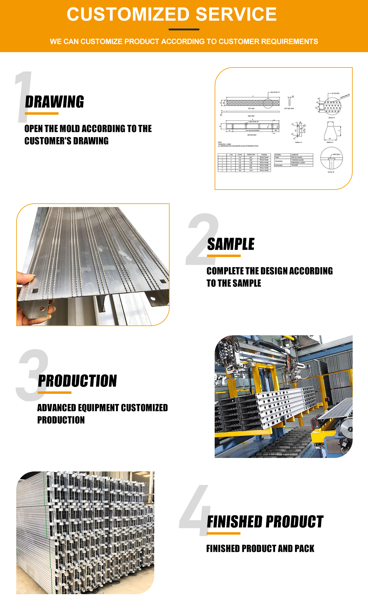 China Customized Customized Scaffolding Aluminium Scaffold Plank ...