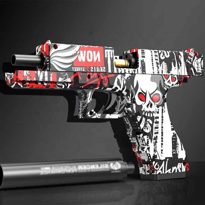 Graffiti Pistol Shell Ejection Plastic Water Bullet Guns Outdoor ...