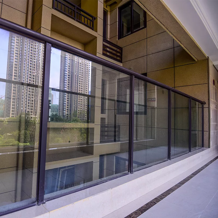 safety tempered laminated glass railing easy install flooring baclony ...