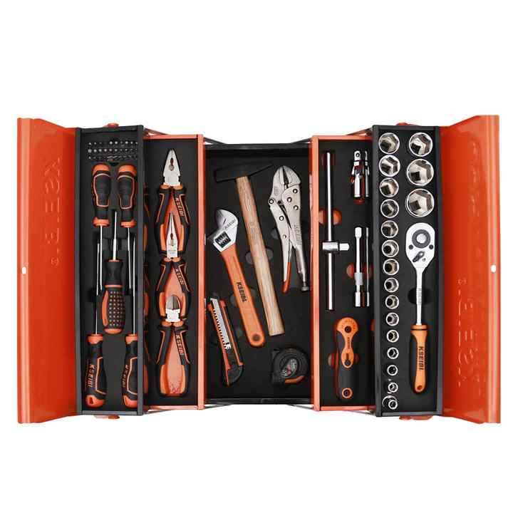 KSEIBI Hand Tools Set - 72PCS for All Your Mechanical Needs