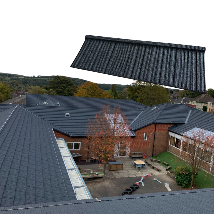 Colorful Basalt Natural Stone Chips Coated Steel Roofing