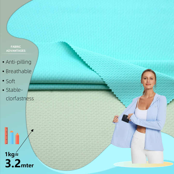 160gsm Anti UV 50+ Quick Drying Moisture Absorbing Fabric Cool Felling ...